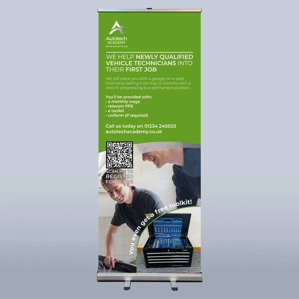 Express Budget Roller Banner 850mm | Fidelity Design & Print
